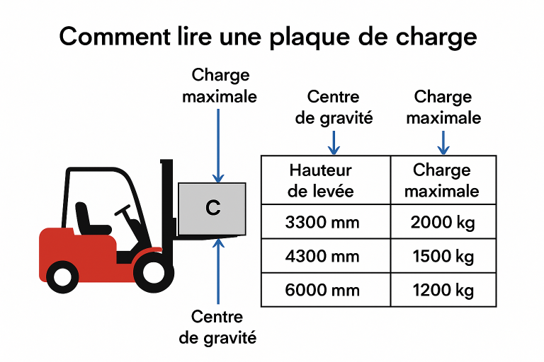 Plaque de charge : lire et comprendre - Test-Caces